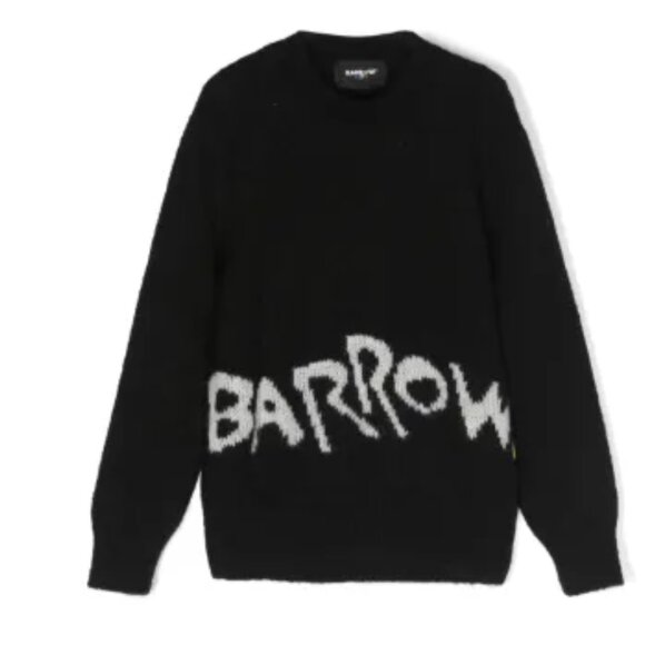 Barrow | Shirts & Tops | Barrow Kids Intarsiaknitlogo Crewneck Jumper ...